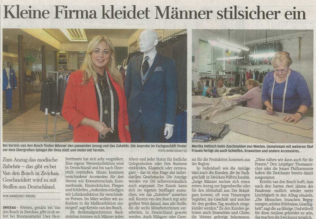 Zeitungsartikel | Freie Presse | 12.02.2022